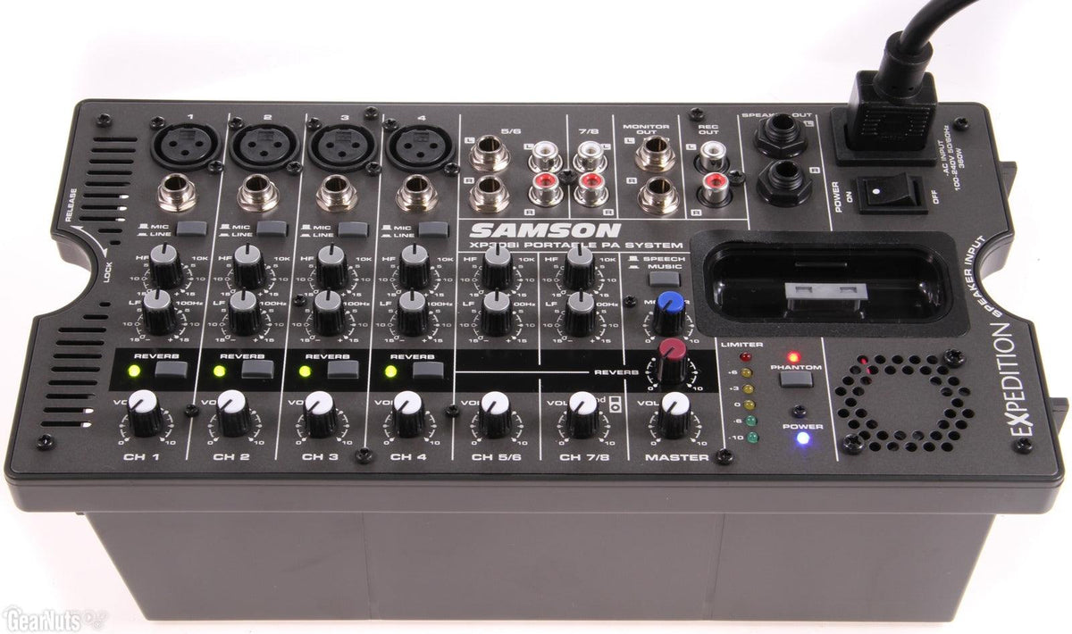 SAMSON EXPEDITION XP308I IMPIANTO PORTATILE CON DOCK I-POD 300 WATT ...