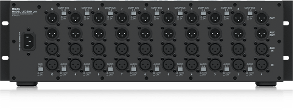 MIDAS LEGEND 10 LAUNCH POWER SUPPLY CHASSIS MONTAGGIO RACK 10 MODULI ...