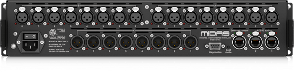 MIDAS DL153 STAGEBOX SISTEMA MULTICORE DIGITALE STAGE BOX AES50 16 IN ...